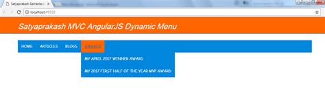 Dynamic Menu Using Entity Framework And Angularjs In Aspnet Mvc