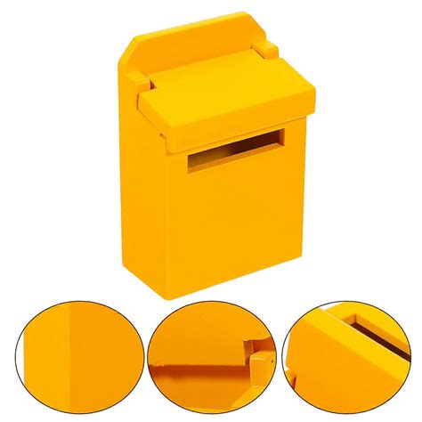 Mini Mailbox Model Miniature Mailbox Figurine Tiny Wooden Mailbox Mini House Mailbox Decor