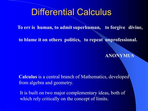Differential Calculus EngineeringDuniya Com