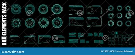 Navigation Elements For Game User Interface Hud Dialog Boxes