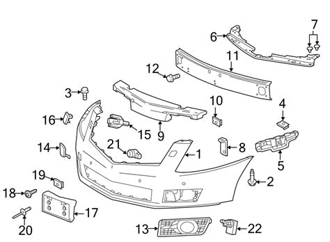 Cadillac Srx Radiator Support Access Cover Upper Components 2010 12