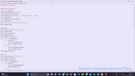 Anu Bagre On Linkedin Independenceday Pythonpatriotism Codingforacause Python Turtle