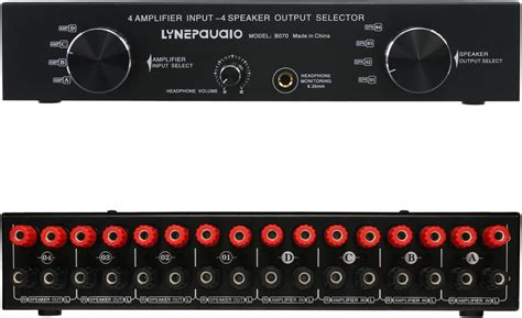 Amplifier Speaker Switcher Selector Supports 4 Input 4 Output Electronics