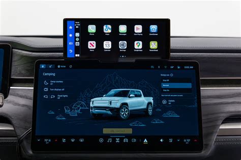 Apple Carplay Android Auto Smart Dash Screen For Rivian R1t R1s By Ev Sportline The