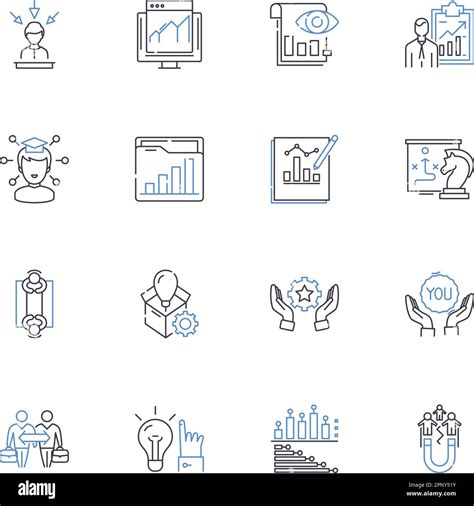 designing and developing line icons collection innovation creativity