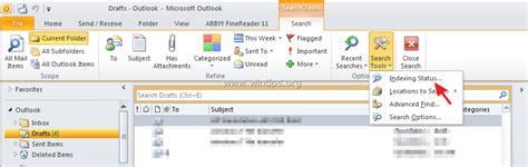 How To Fix Outlook Search Problems Search Doesn T Work Or Doesn T Return All Search Results