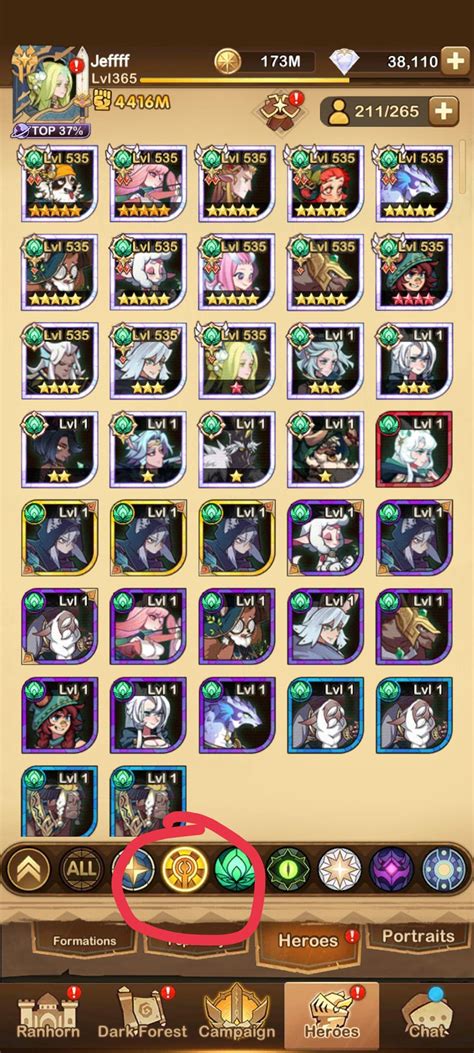 Latest Update Messed Up The Heroes Tab Rafkarena