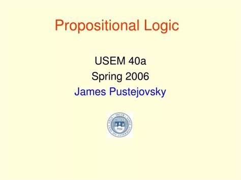 Ppt Propositional Logic Powerpoint Presentation Free Download Id