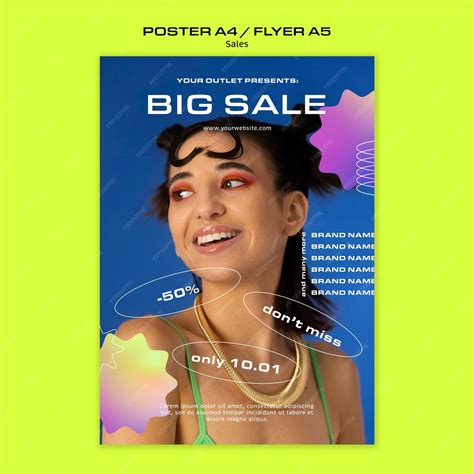 Free Psd Sales Discount Poster Template