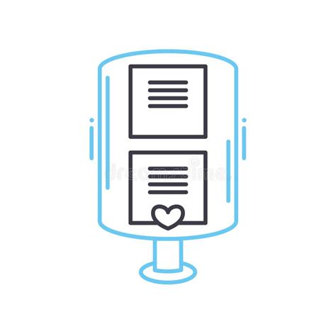 Information Line Icon Outline Symbol Vector Illustration Concept Sign Stock Vector