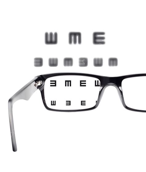 Sight Test Seen Through Eye Glasses Eyesight Eyesight Test White Png