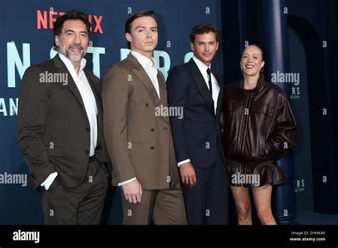 Los Angeles Usa 16 September 2024 Pictured Left To Right Javier Bardem Nicholas Alexander