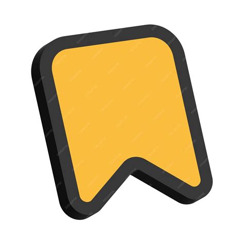 Ilustración 3d De Marcador Aislado En Fondo Blanco Vector Premium