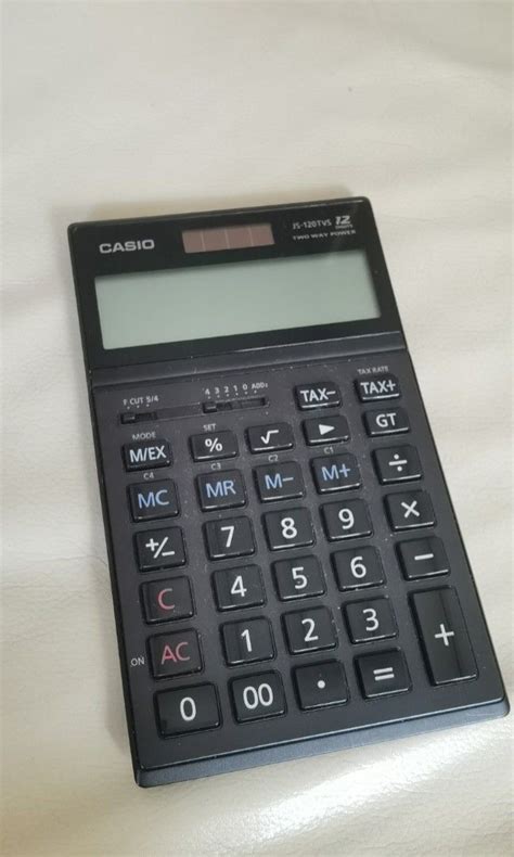 Casio Js 120tvs Calculator 電腦＆科技 商務用科技產品 Carousell