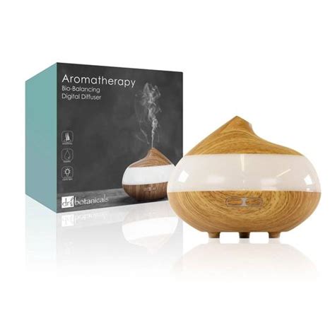 Dr Botanicals Bio Balancing Wooden Aroma Digital Diffuser Clear Panel