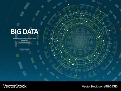 Abstract Big Data Visualization Royalty Free Vector Image
