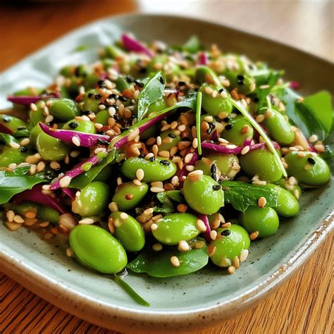 Ultimate Delicious Vibrant Edamame Salad With Sesame Dressing