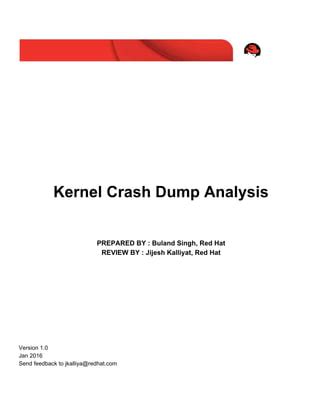 Reference Guide Kernel Crash Dump Analysis PDF