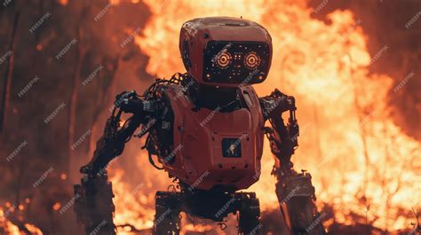 Autonomous Aipowered Firefighting Robots Equipped With Infrared Sensors Robots Responding To
