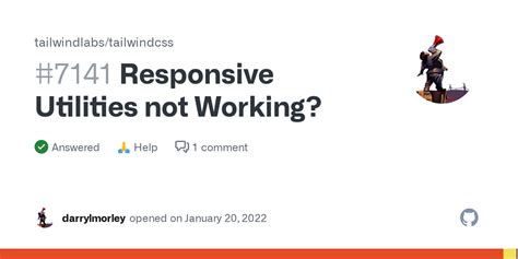 Responsive Utilities Not Working Tailwindlabs Tailwindcss Discussion Github