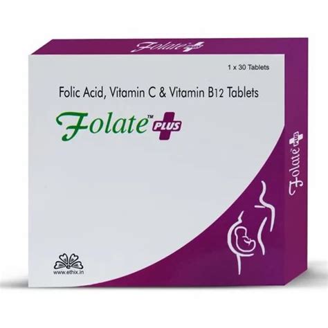 Folate Plus Tablet Box Of 1 1x30 Tabs Zerinta Life Sciences At ₹ 199box Solan Id