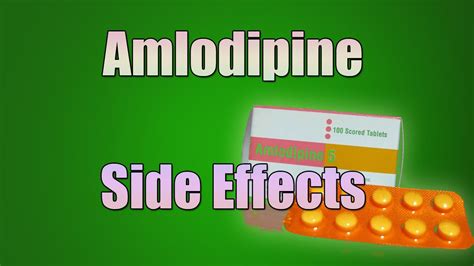 Amlodipine Norvasc Side Effects Youtube