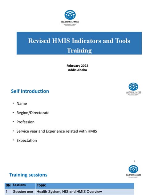 Revised Hmis Indicators Tools Training Ppt Final Pdf Medical