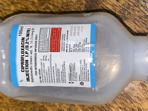 Ciprofloxacin Inj Bfs And Ffs Packaging Size 100 Ml At Best Price In Siliguri