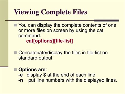 Ppt Unix Chapter 09 Basic File Processing Powerpoint Presentation