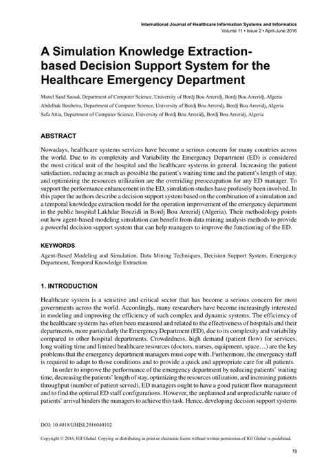 Pdf A Simulation Knowledge Extraction Based Decision Support System
