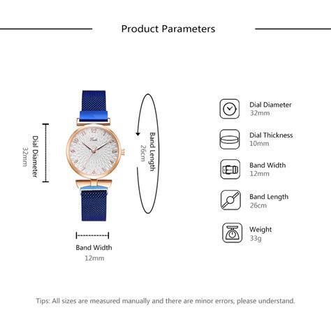 Badu Bg Дамски комплект гривни Кварцови часовници за жени Розово злато Магнитен часовник Дамски