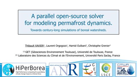Pdf A Parallel Open Source Solver For Modeling Permafrost Dynamics