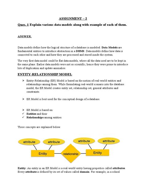 Ism Assignment 2 Pdf Data Model Conceptual Model