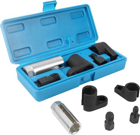 5pcs Oxygen Sensor Socket Set Motocoche O2 Oxygen Sensor Wrench Remover Tool And Thread Chaser