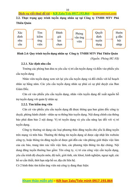 Báo cáo thực tập phân tích quy trình tuyển dụng nhân sự tại công ty kinh doanh nhà hàng docx