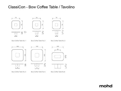 Classicon Bow Table Basse Acier Mohd Shop