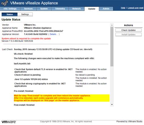 Step By Step Vmware Vrealize Automation 7 X To 7 5 Upgrade Vexpert Consultancy
