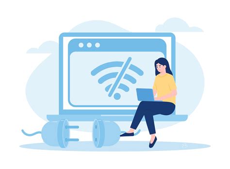 Network Troubleshooting On A Computer Concept Flat Illustration Vector Art At Vecteezy