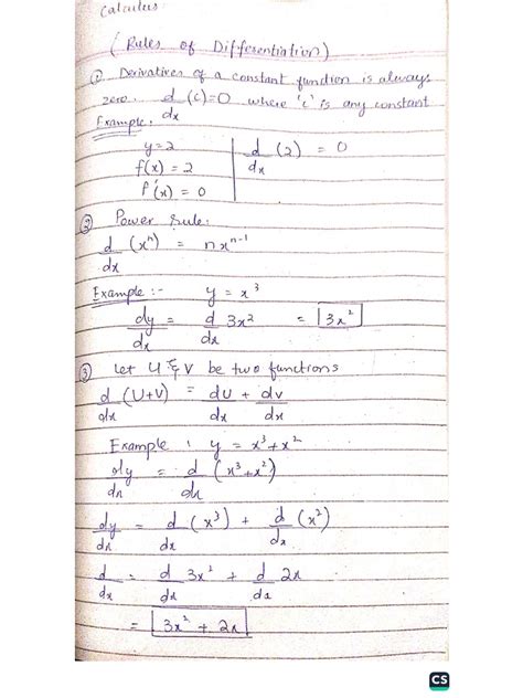Derivatives Calculus Pdf