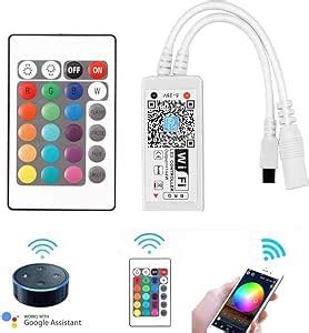 Amazon Com RGBZONE WiFi Smart RGB LED Controller With 24 Key IR Remote For LED Strip Light