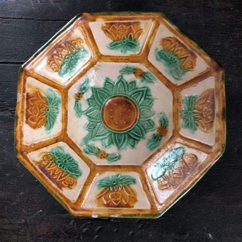 Yahooオークション 古い皿 遼三彩 中国