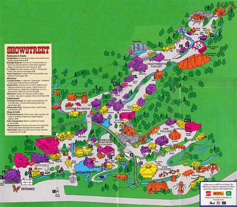 Printable Dollywood Map