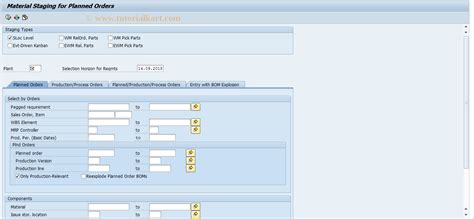 mf60 sap tcode pull list