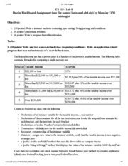 IIT CS Lab T CS Lab CS Lab Due In Blackboard Assignment One File