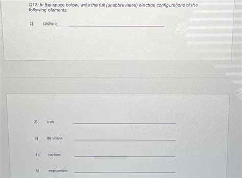 Solved Q12 In The Space Below Write The Full