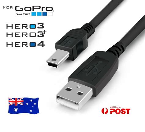 Usb Cable For Gopro Hero 4 3 3 Connect Mini Usb From Camera To Pc