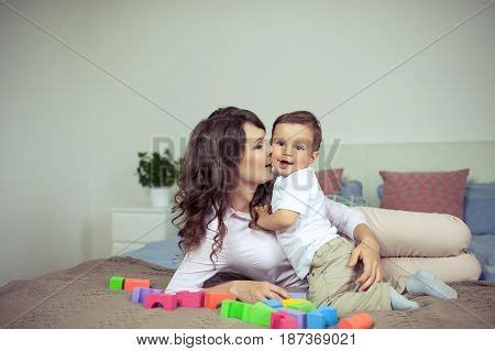 Young Mom Young Son Image And Photo Free Trial Bigstock