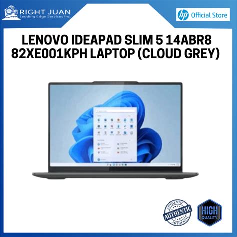 Lenovo Ideapad Slim Abr Xe Kph Laptop Cloud Grey Shopee Philippines
