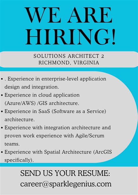 Sparkle Genius Llc On Linkedin Solutions Architect Sparklegenius Sparklegeniusjobs…
