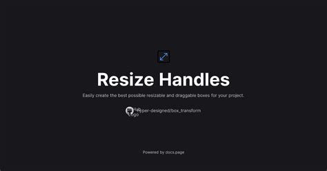 Resize Handles